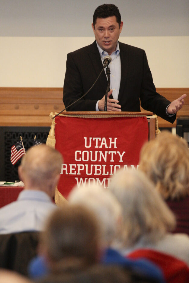 Months after his resignation, Jason Chaffetz speaks to crowd in Provo ...